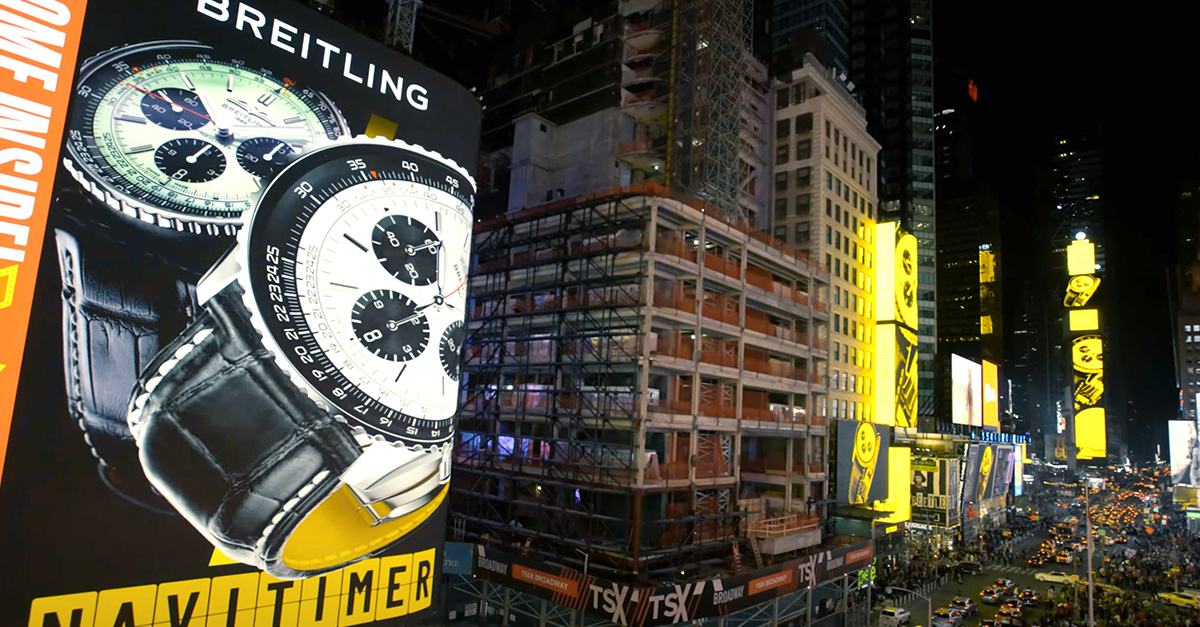 Breitling erobert Time Square | Blickpunkt•Juwelier