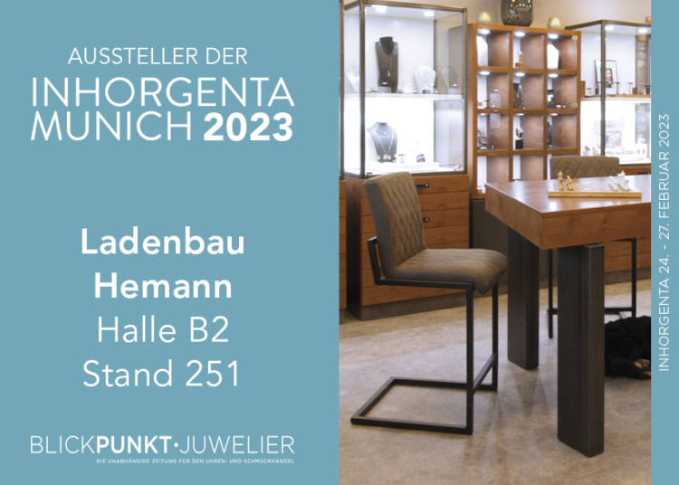 INHORGENTA Aussteller: Ladenbau Hemann | Blickpunkt•Juwelier