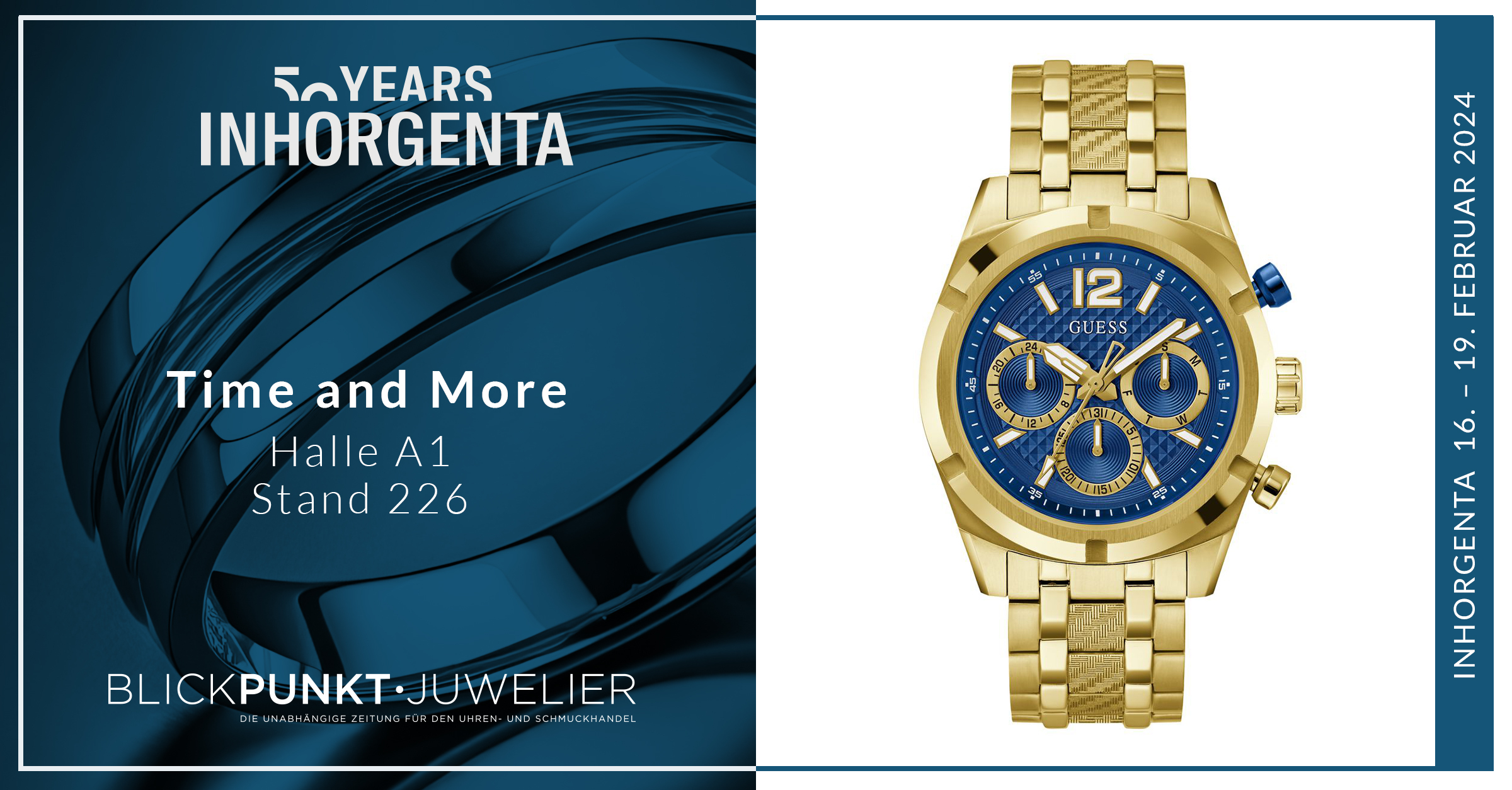 INHORGENTA 2024: Time and More ist neuer GUESS-Distributor | Blickpunkt ...