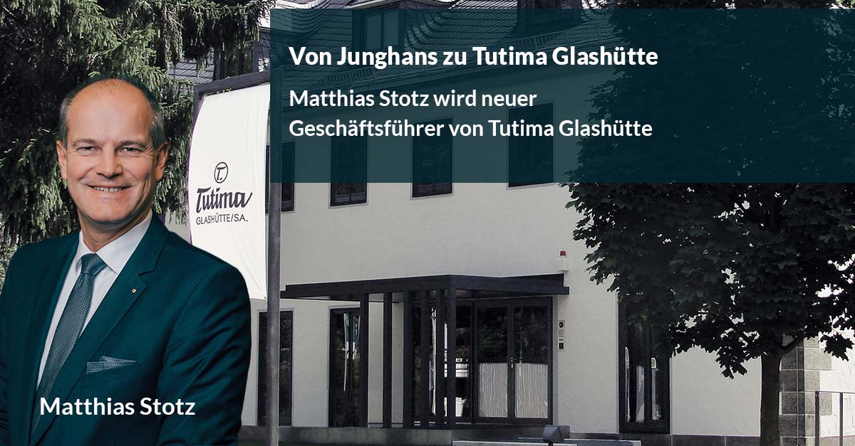 Matthias Stotz übernimmt Geschäftsführung von Tutima Glashütte ...