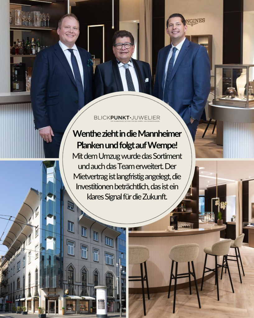 Wenthe zieht in die Mannheimer Planken und folgt auf Wempe | Blickpunkt ...